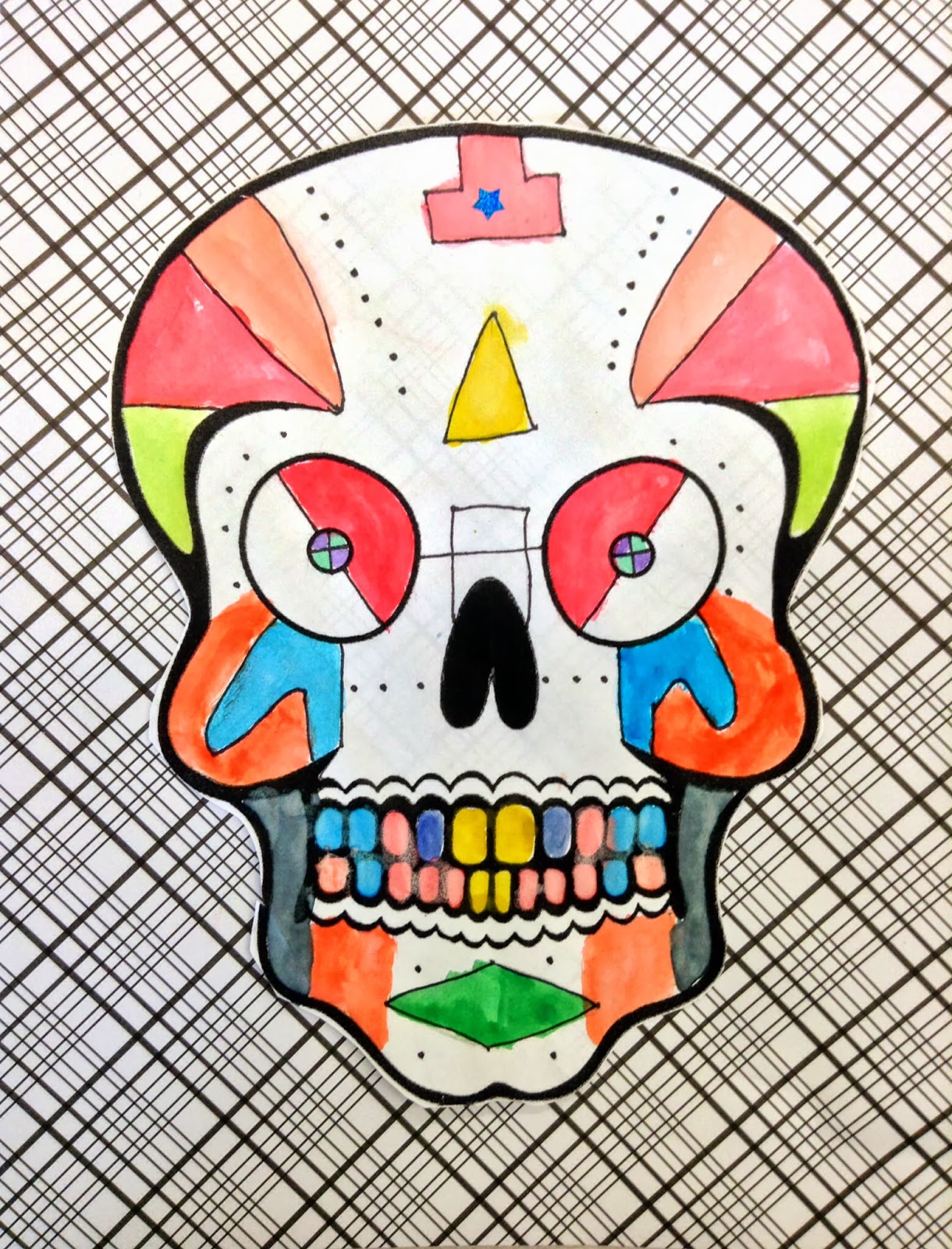 artisan des arts: Day of the dead skulls - grade 6